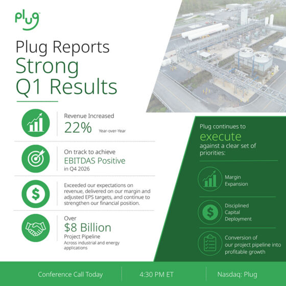 Key Takeaways from Plug Power’s First Quarter 2026 Earnings Call - Plug ...
